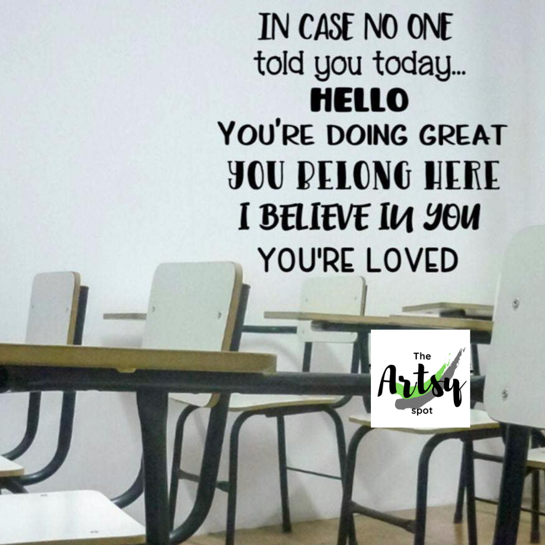 Sayings for classroom wall decor, wall art – The Artsy Spot