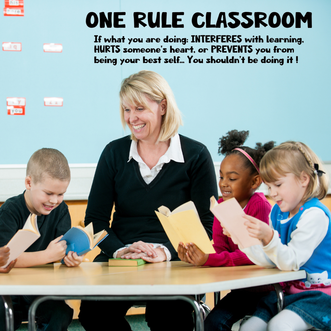 One Rule Classroom Decal, Back to School Wall decor, Be your best decal ...