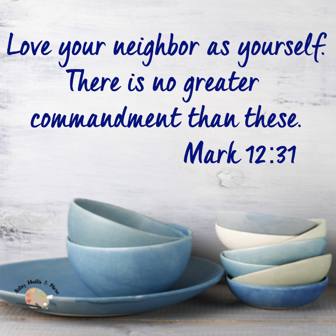 Love your neighbor as yourself, Mark 12:31 decal, Christian decal – The ...