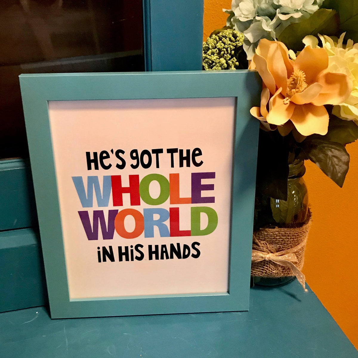 He's got the Whole World in His hands | Christian nursery decor FRAMED ...