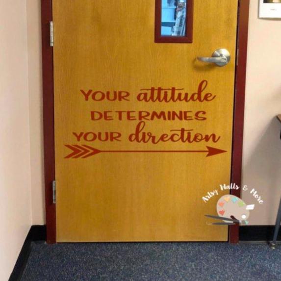 Your attitude determines your direction, classroom wall decal – The ...