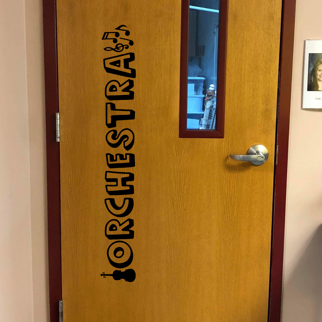 Orchestra Decal, Orchestra classroom decor – The Artsy Spot