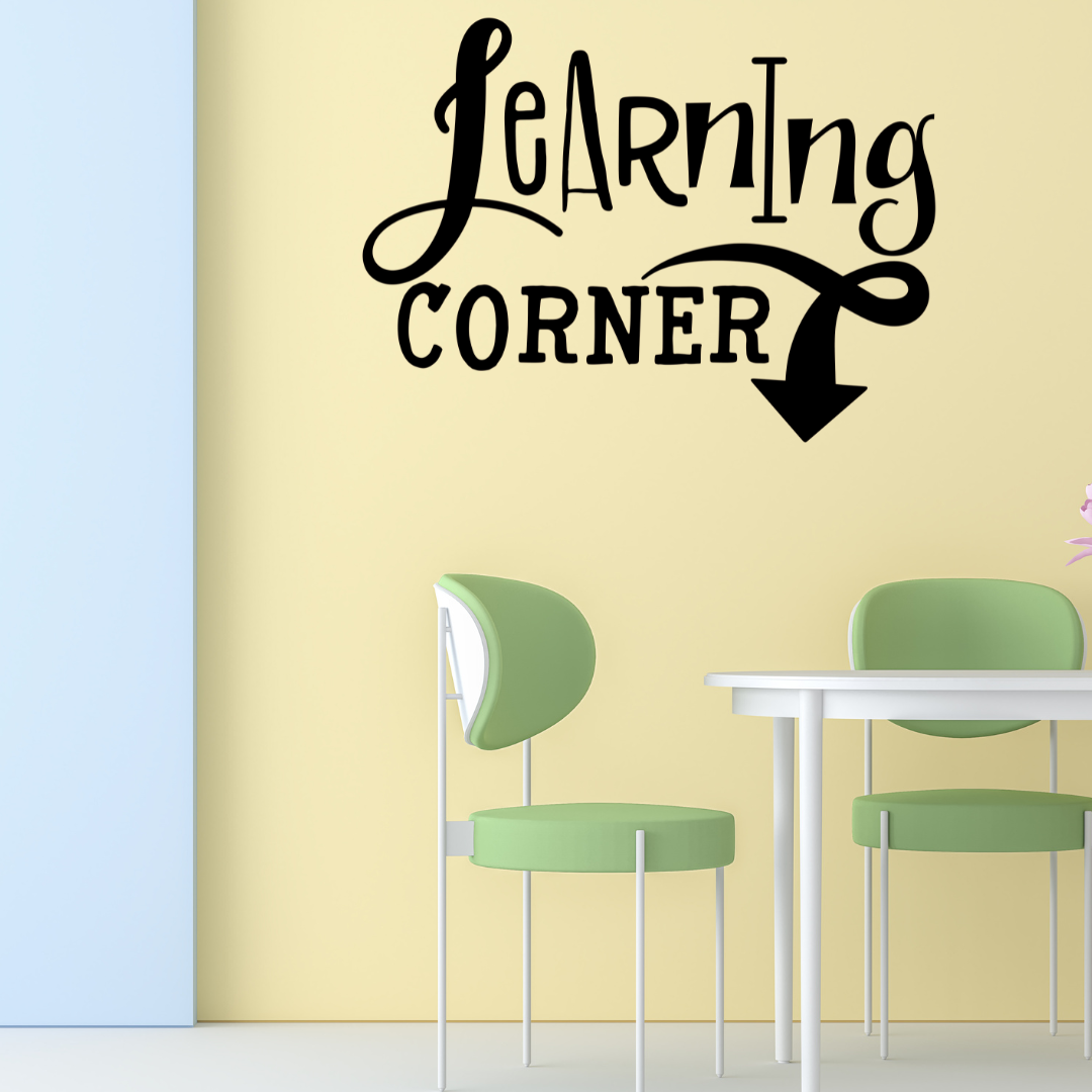 Learning Corner Decal, Educational decal for Classroom decor ...