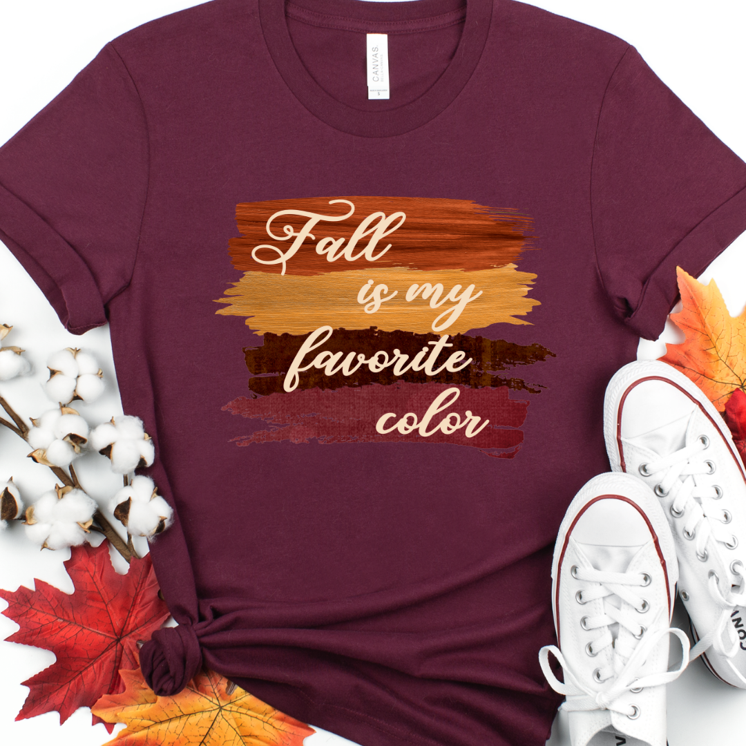 Fall is my favorite color shirt, adorable fall shirt - The Artsy Spot