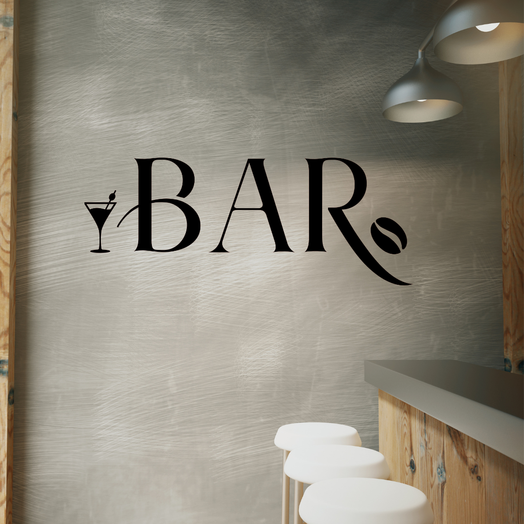 Bar decal, Man cave decal, Wet bar sign decal - The Artsy Spot