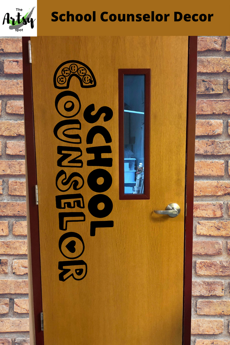 School Counselor decal, Guidance counselor decor, School Counselor door ...