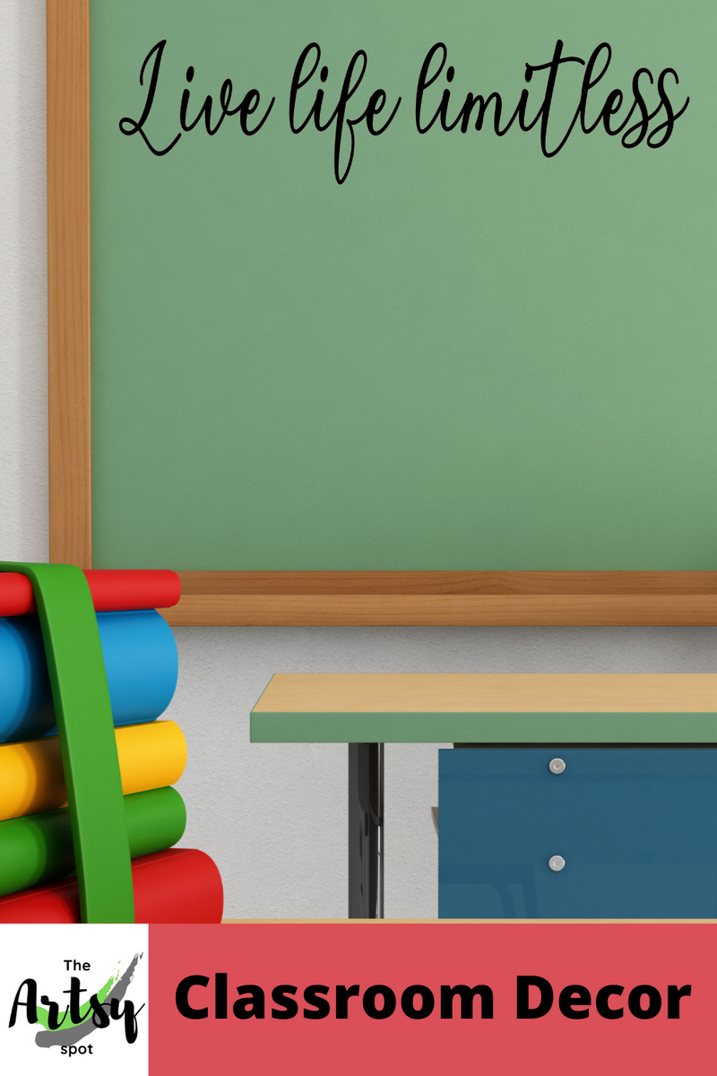 Live Life Limitless deca, Classroom Decal, Coach Office decal – The ...