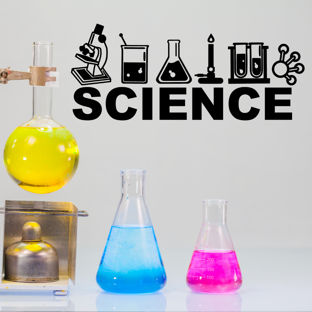 Science decal with Science symbols, Science decorations for classroom ...