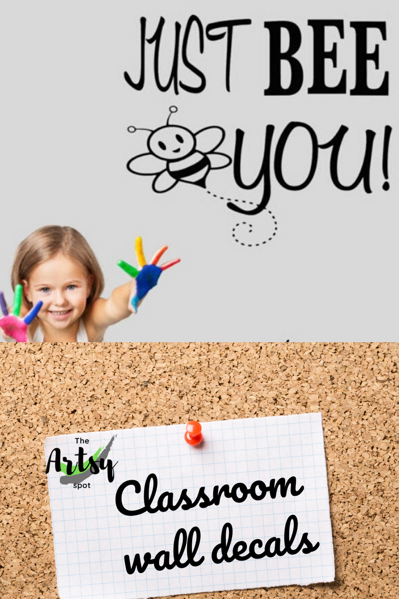 Just Bee You decal, Bee mascot wall decal, Bee mission statements, Just ...