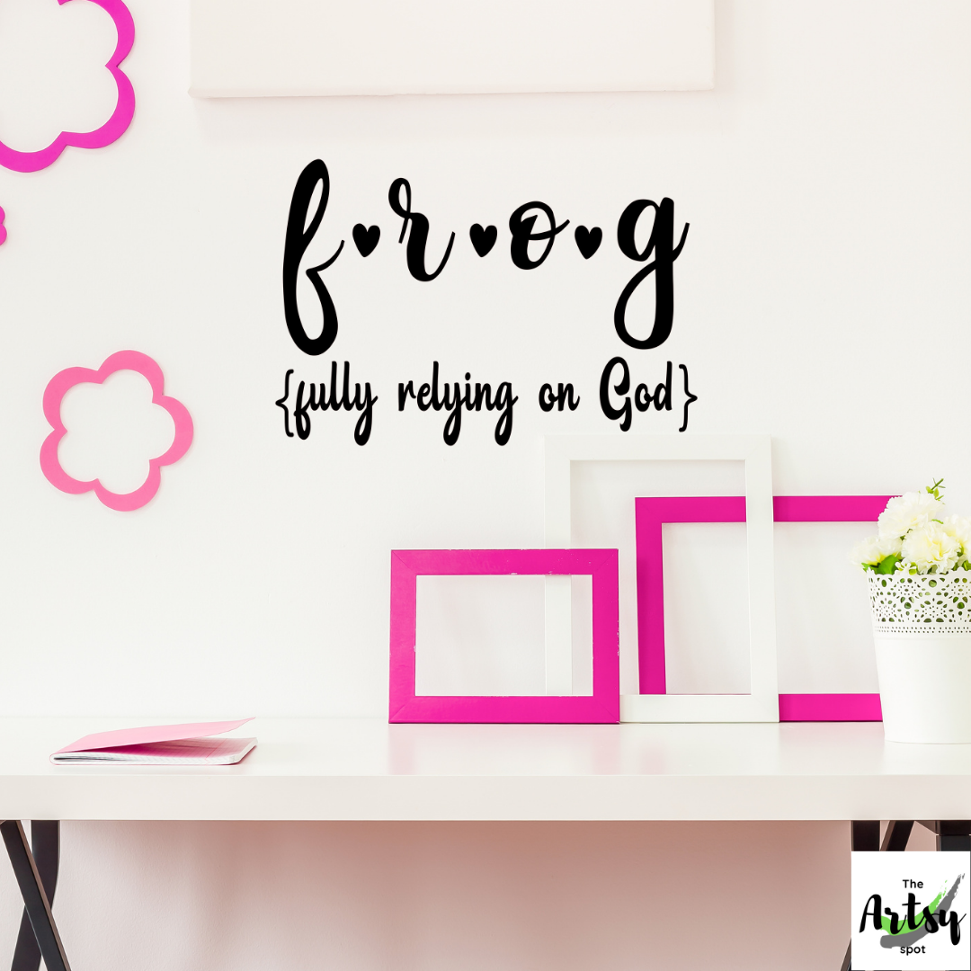 Fully relying on God, Prayer wall decal - The Artsy Spot