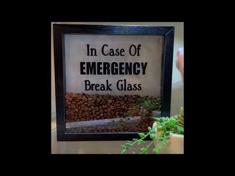 In Case of Emergency Break Glass Shadow Box – The Artsy Spot