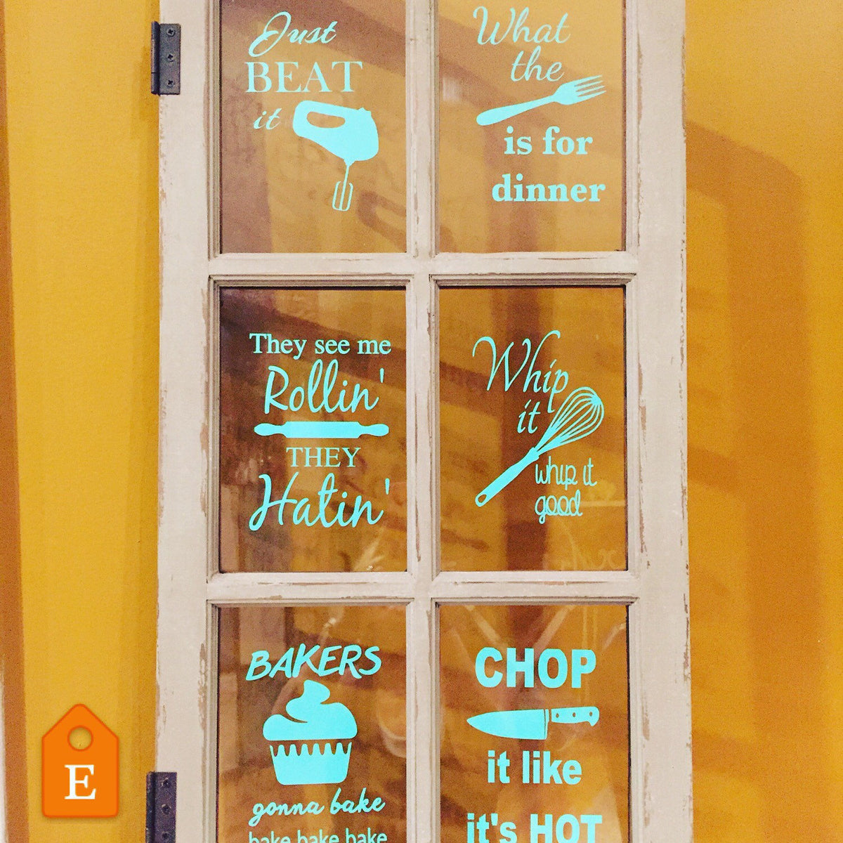 Baking song lyrics decals, Funny Kitchen decals – The Artsy Spot